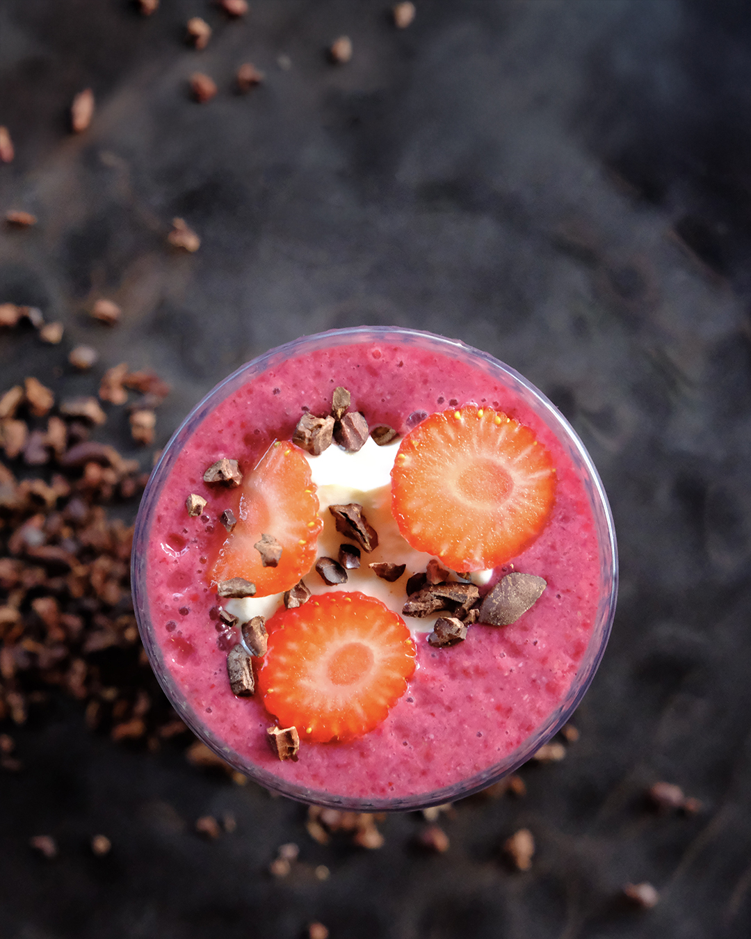 cacao berry power smoothie - Glenisk